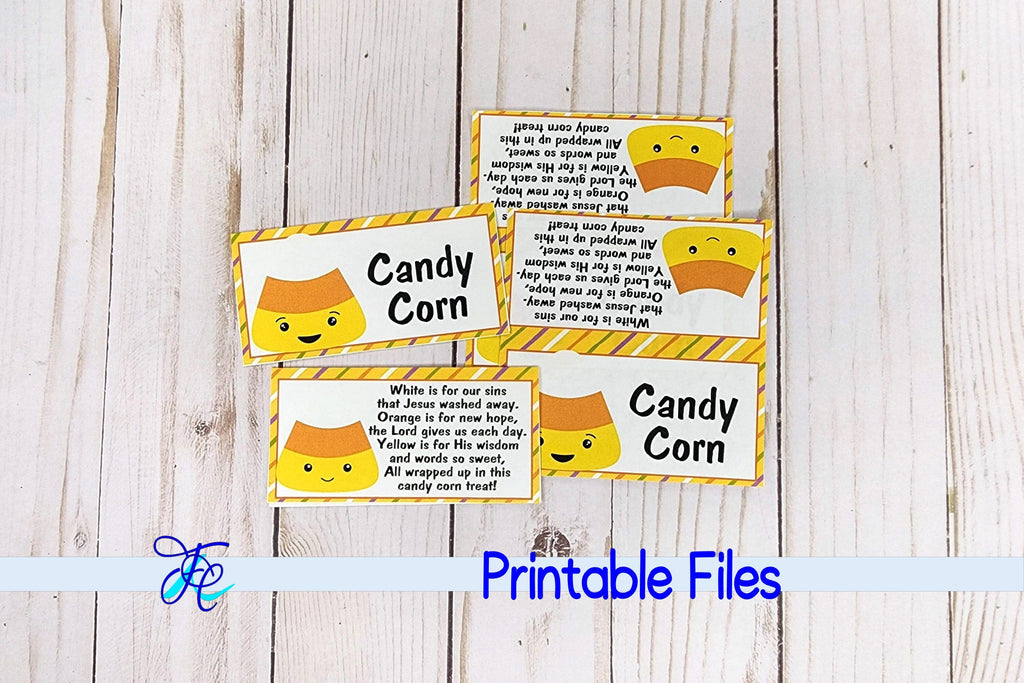 Candy Corn Bag Topper - So Fontsy
