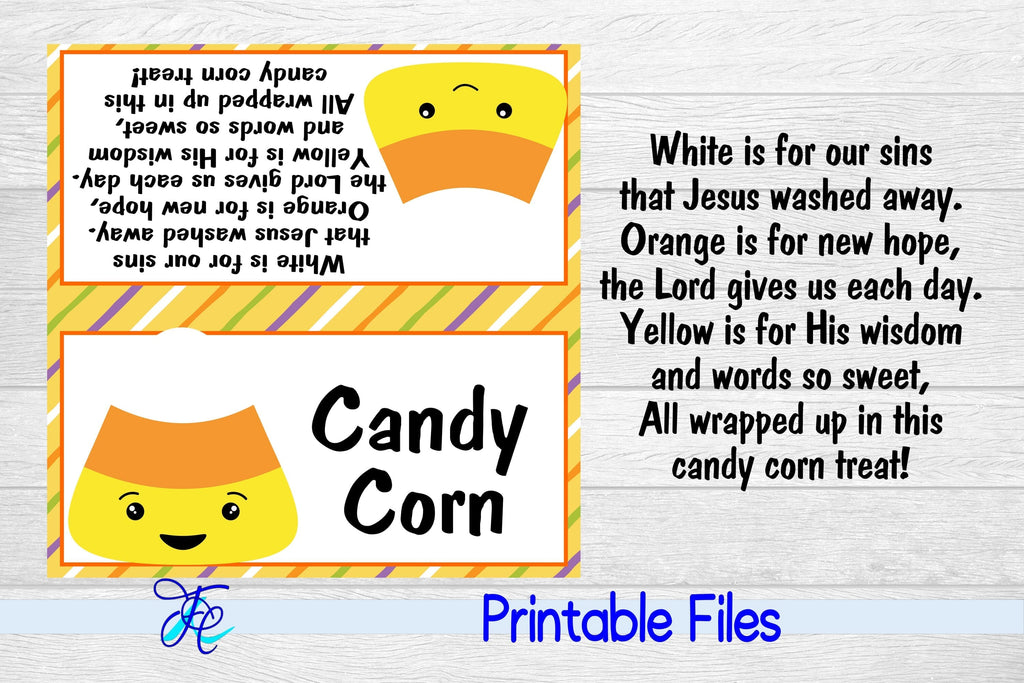Candy Corn Bag Topper - So Fontsy