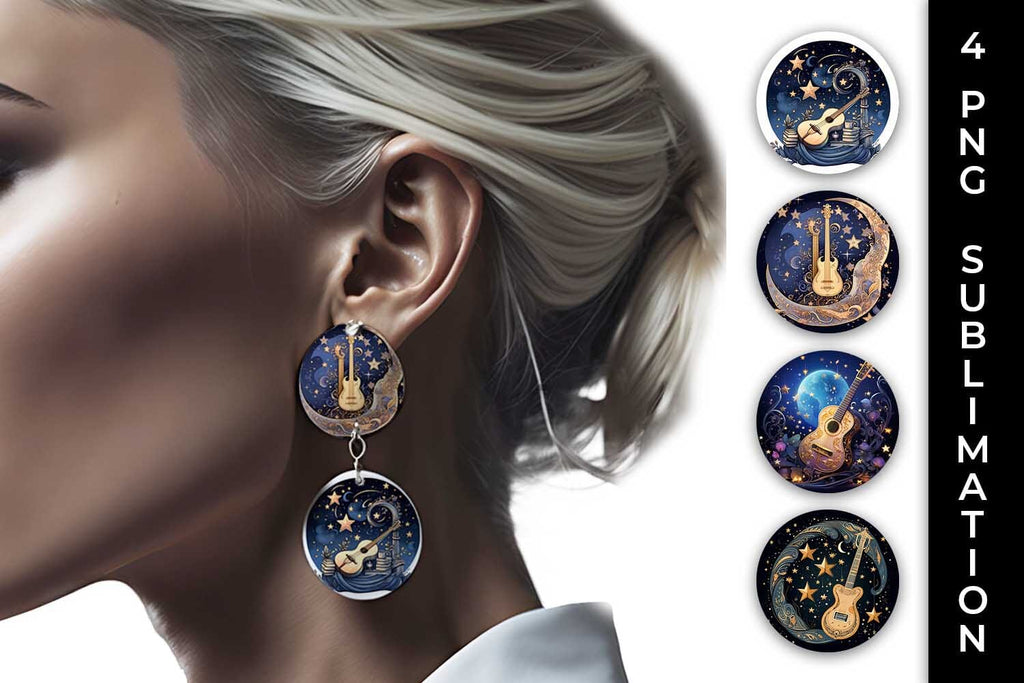 Celestial Serenade - Boho Earrings Sublimation Bundle - So Fontsy