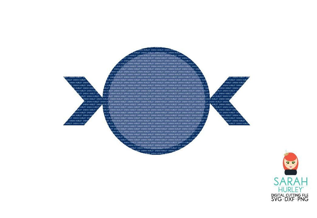 Chevron Circle Label - So Fontsy
