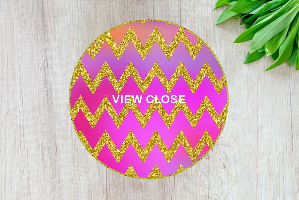 chevron gold glitter pattern digital paper on gradient pink color ...