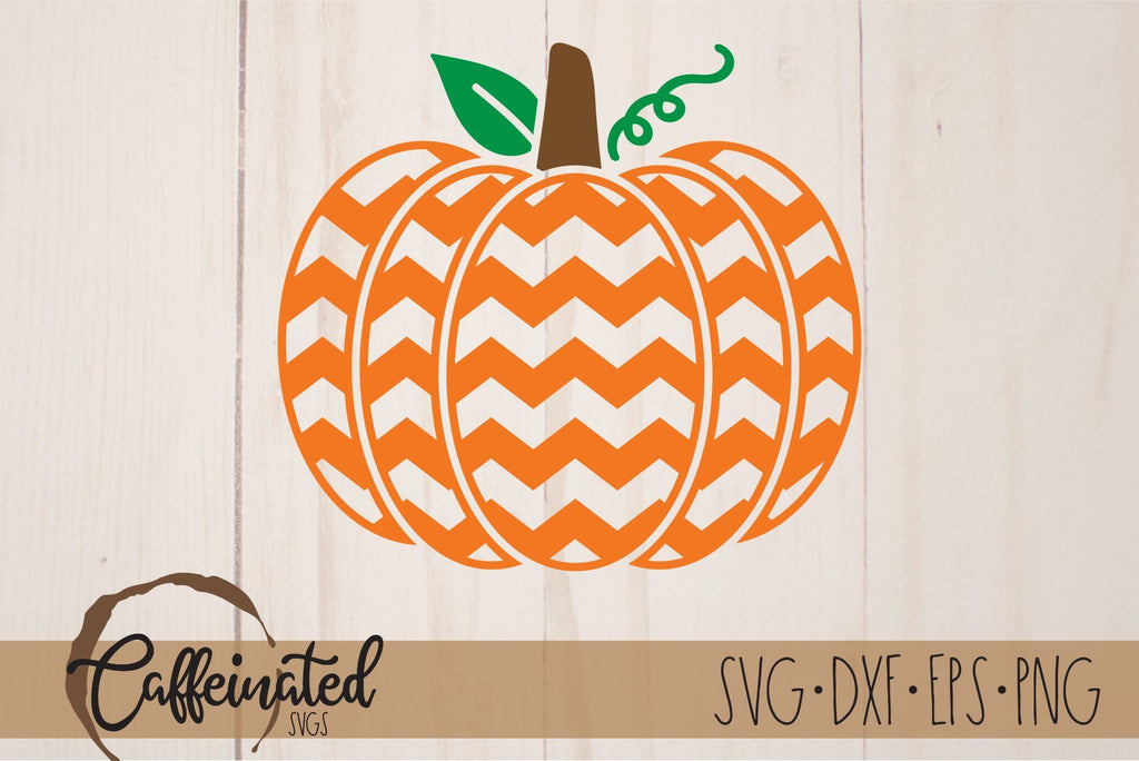 Chevron Pumpkin SVG - So Fontsy