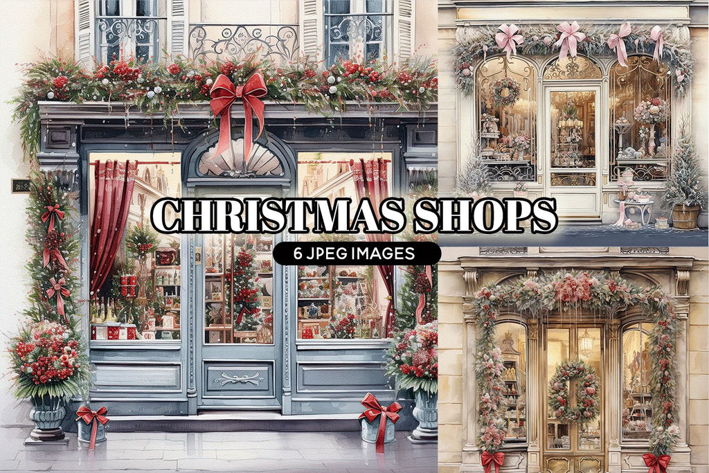 Christmas Backgrounds, Christmas Digital Scrapbook Papers - So Fontsy