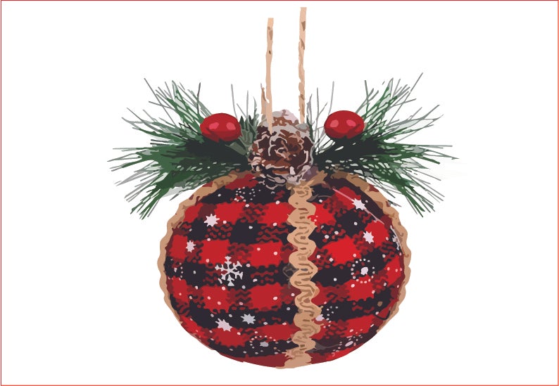 Christmas balls Ornament png, sublimation graphics, clipart - So Fontsy