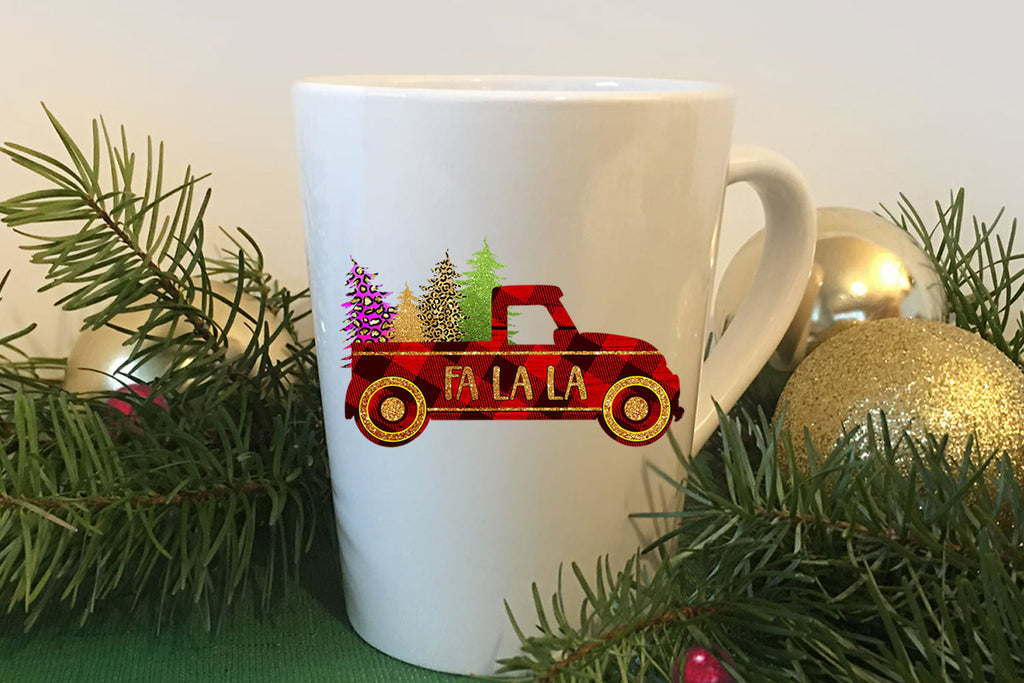 Christmas Fa La La Sublimation I Christmas Truck Sublimation - So Fontsy