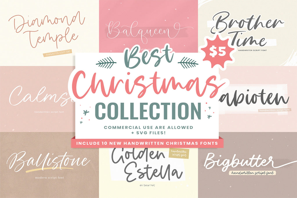 Christmas Fonts bundle - So Fontsy