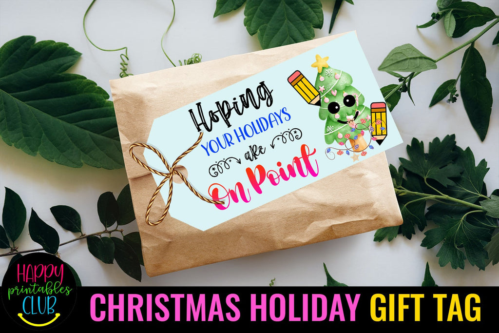 Christmas Gift Tags for Students- Hoping Your Holidays - So Fontsy