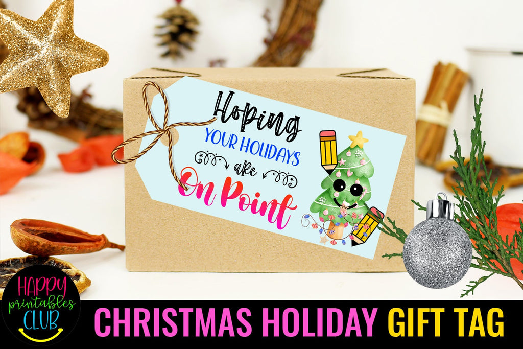 Christmas Gift Tags for Students- Hoping Your Holidays - So Fontsy