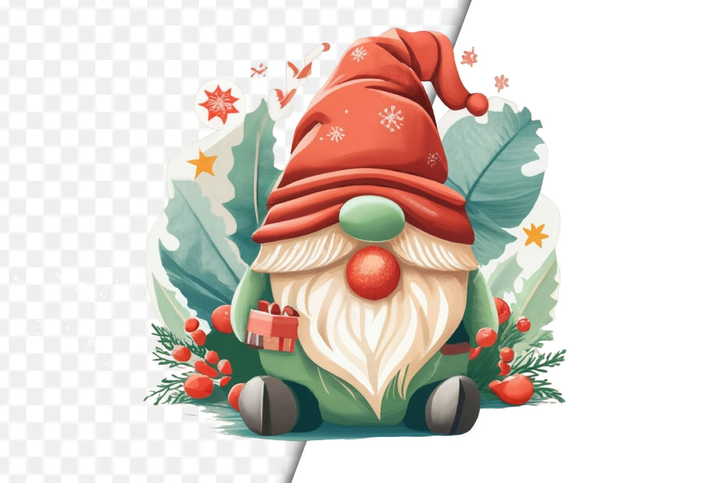 Christmas Gnomes Cliparts,PNG Christmas - So Fontsy