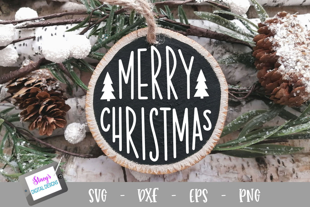 Christmas Mini Bundle - 4 Round Ornament SVG Designs - So Fontsy