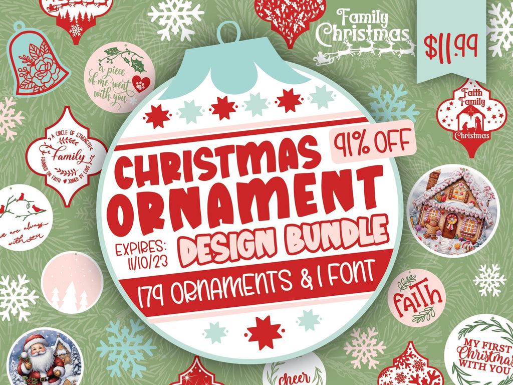 Christmas Ornament Design Bundle - So Fontsy