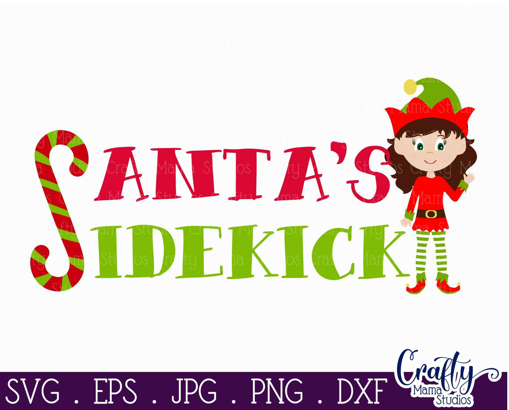Christmas Svg - Elf Svg - Elf Squad Svg - Santa Svg - Santa's Sidekick ...