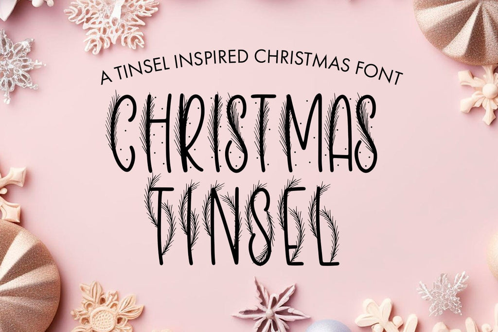 Christmas Tinsel - So Fontsy