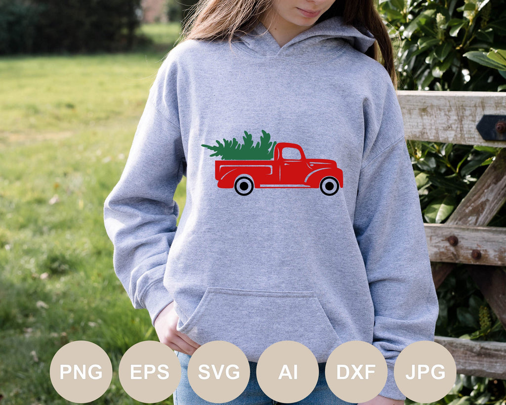 Christmas Truck Svg, Christmas Cut file, Christmas Trees, Merry ...