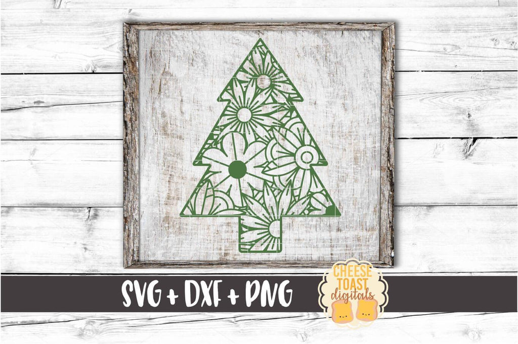 Christmas Zen Doodle Art Bundle - Holiday SVG PNG DXF Cut Files - So Fontsy