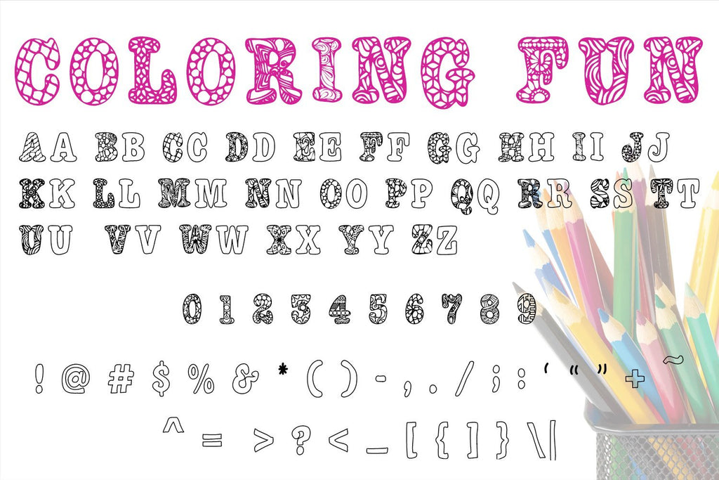 Coloring Fun - So Fontsy