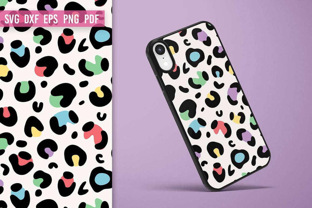Conversation Hearts Digital Paper | Valentines leopard print - So Fontsy