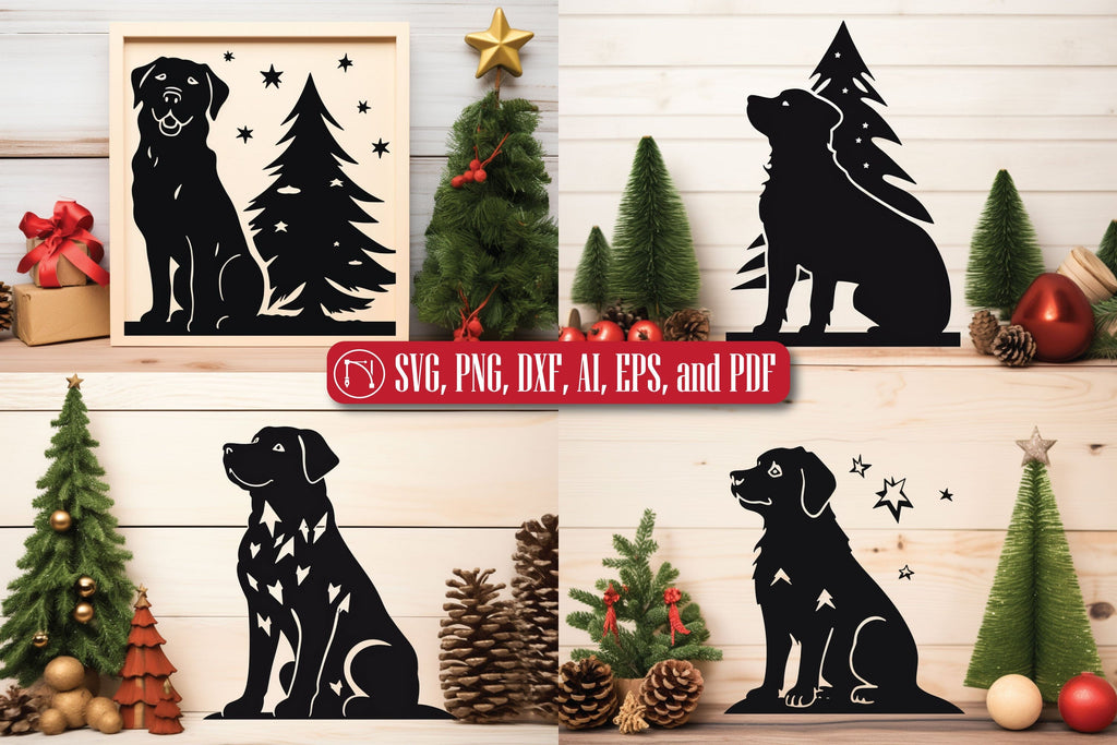 Cricut Christmas Animal Ornament SVG set - So Fontsy