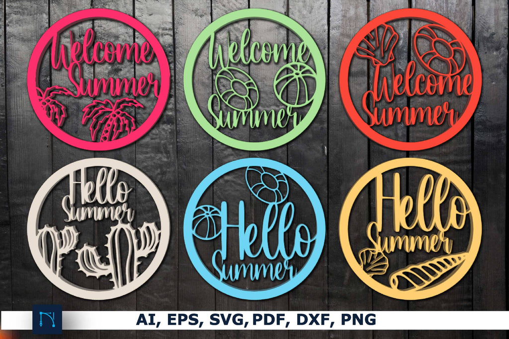 Cricut Hello/Welcome Summer SVG Bundle - So Fontsy