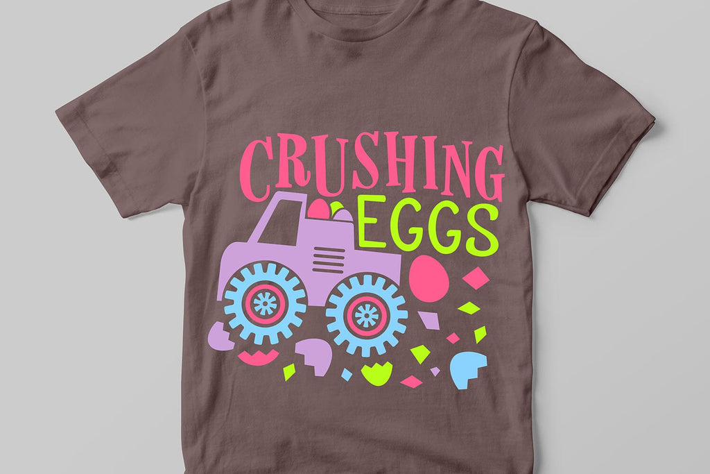 Crushing Eggs| Easter Monster Truck SVG Cutting Files. - So Fontsy