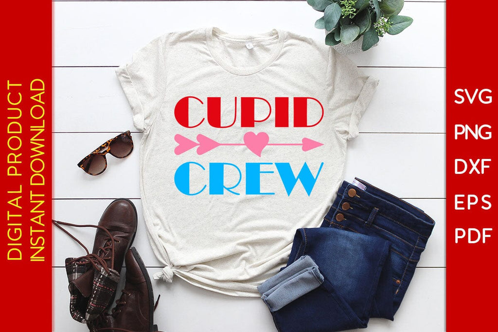 Cupid Crew Valentine's Day SVG PNG EPS Cut File - So Fontsy