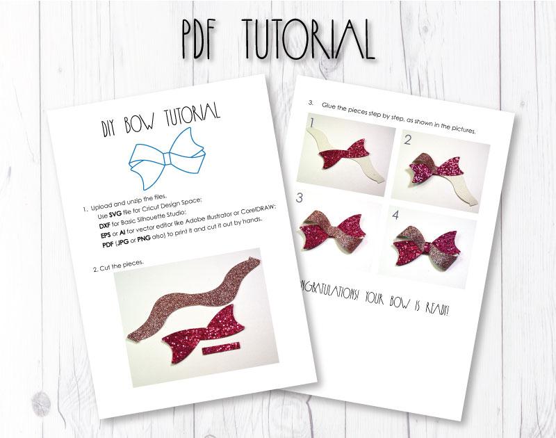 Cute bow template - So Fontsy