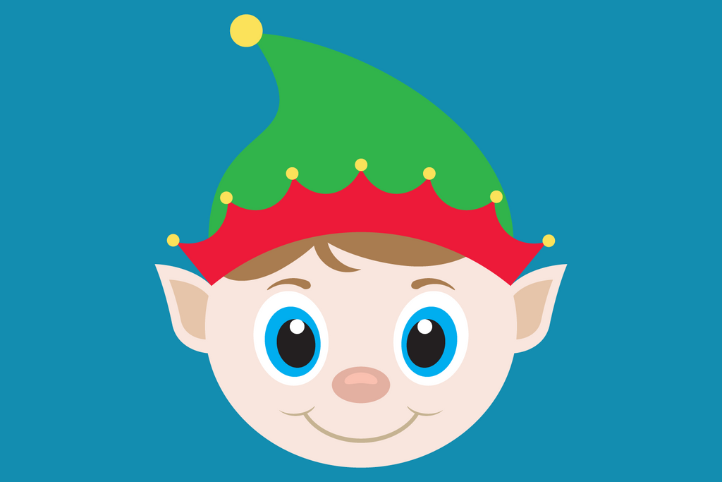 Cute Elf Faces With Snowflakes | Christmas SVG - So Fontsy