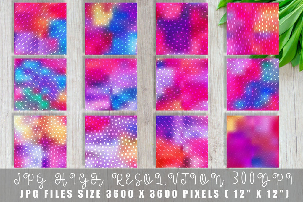 Digital Paper geometric pattern with gradient pink color background ...