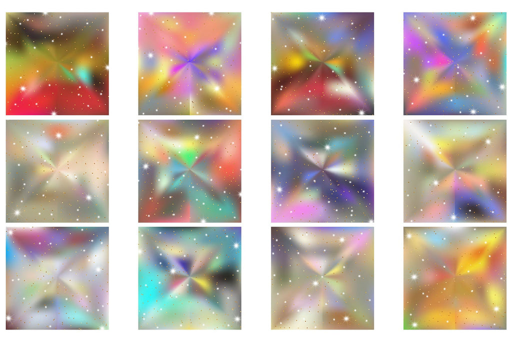 Digital paper iridescent metallic and glitter - So Fontsy