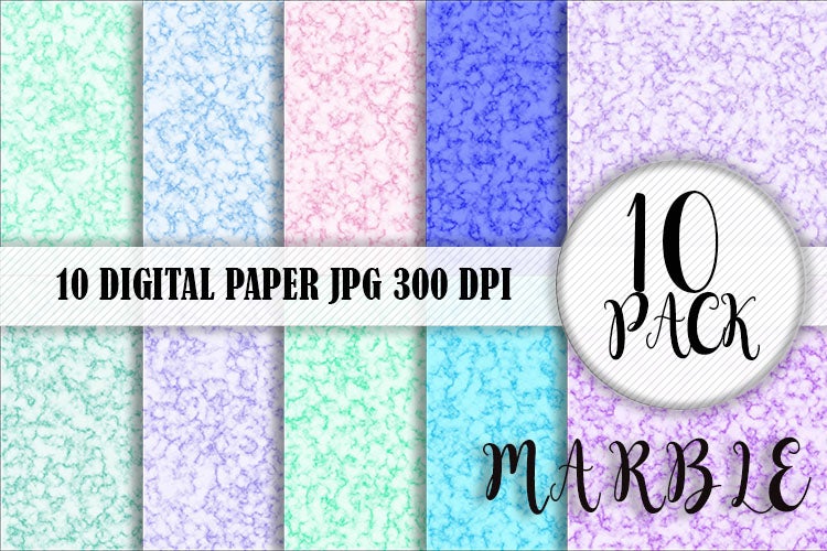 Digital paper Marble texture pastel color background - So Fontsy