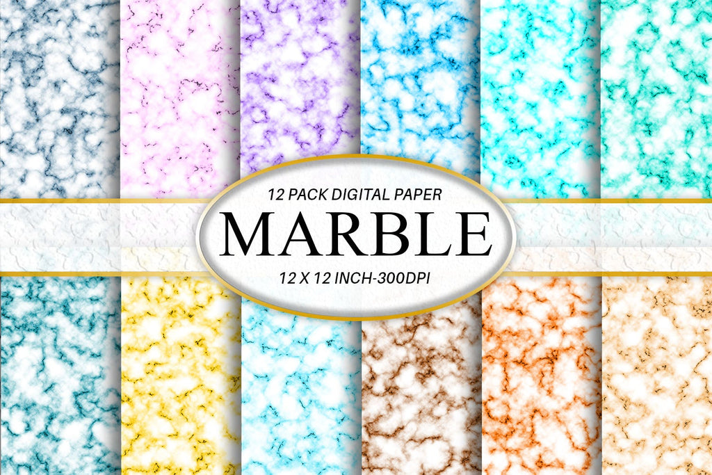Digital paper pastel color marble texture background - So Fontsy
