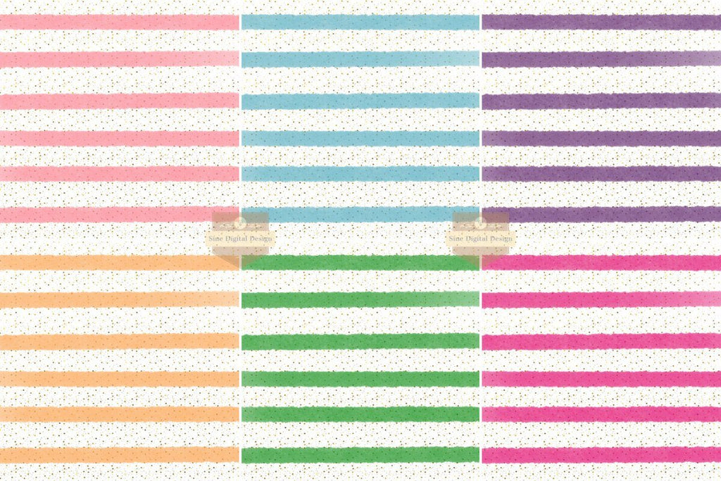 Digital Paper - Sweet Watercolor Gold Glitter Background - So Fontsy