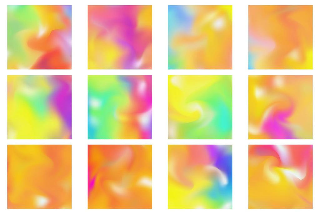 Digital Paper unicorn rainbow wave background - So Fontsy