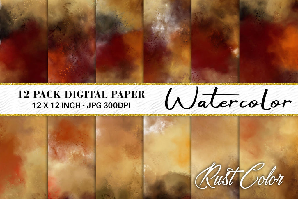 Digital Paper Watercolor background - So Fontsy