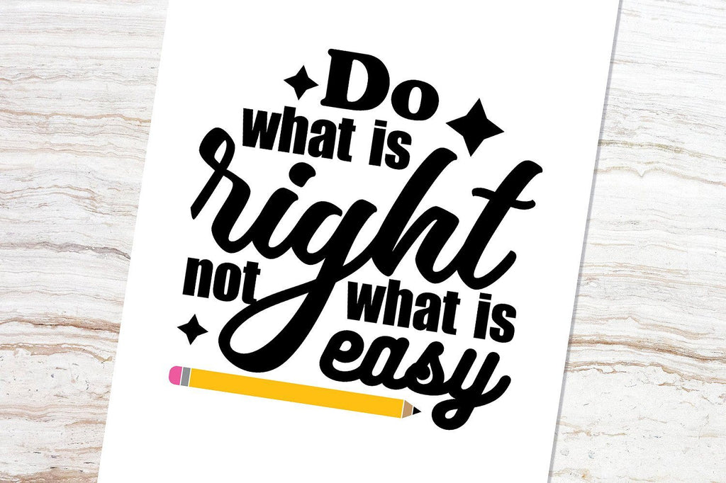 Do what is right, not what is easy - So Fontsy