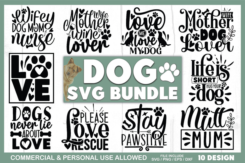 Dog SVG Bundle - So Fontsy