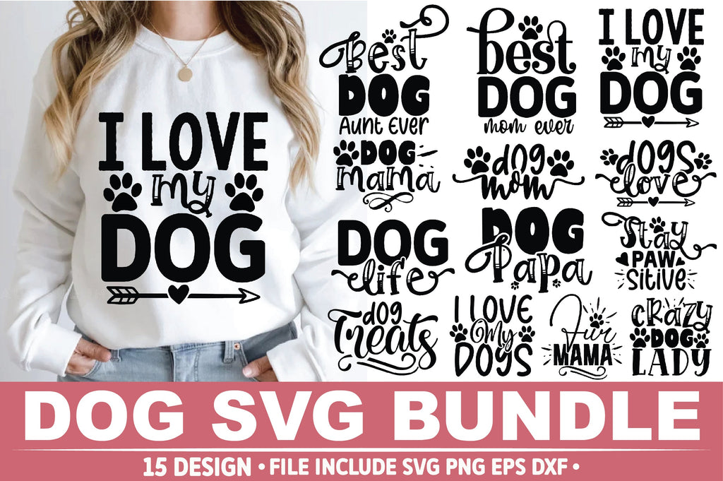 Dog SVG Bundle - So Fontsy