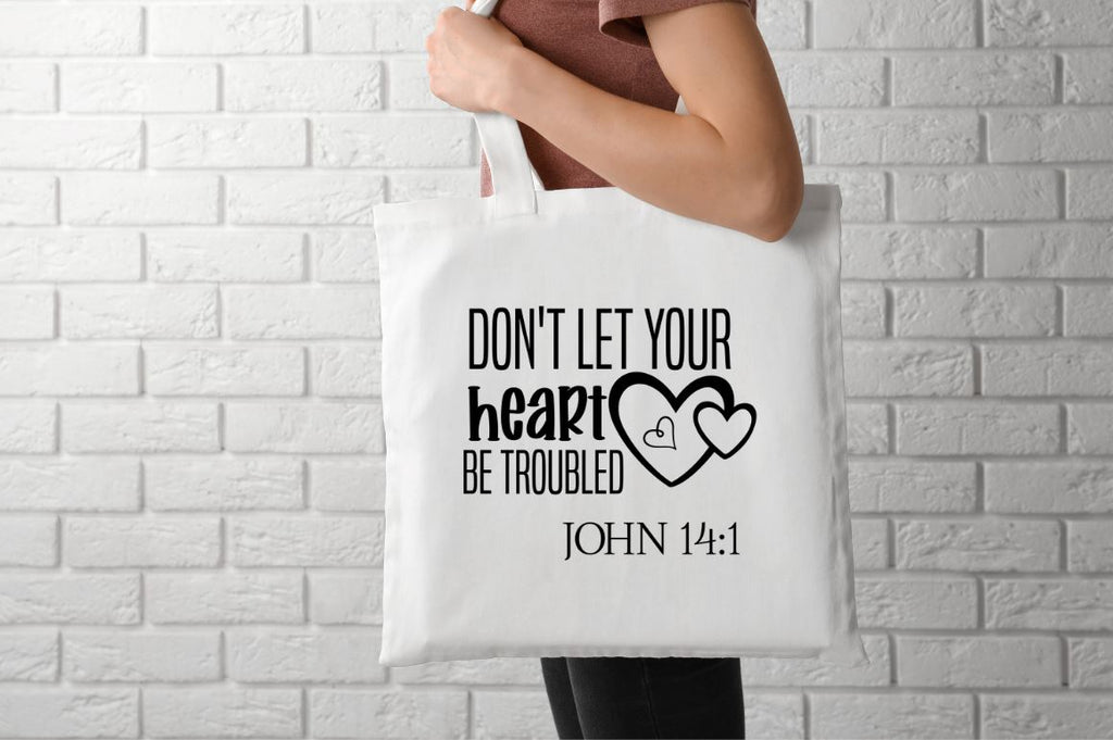 Don't let your heart be troubled john 14:1 SVG - So Fontsy