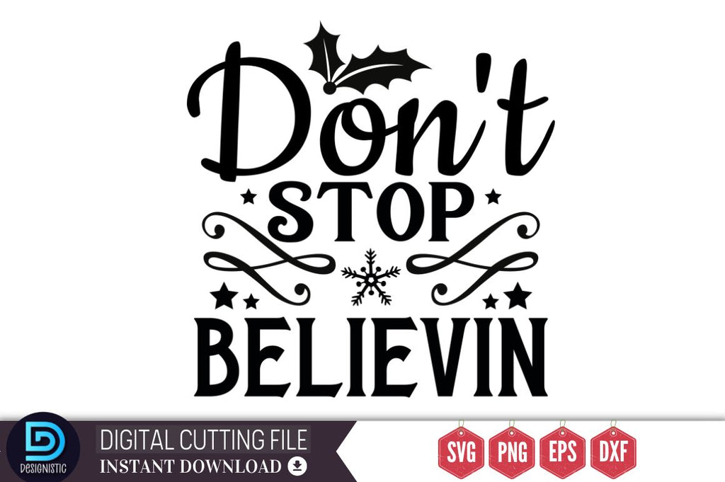 Don't stop believin SVG, Don't stop believin - So Fontsy
