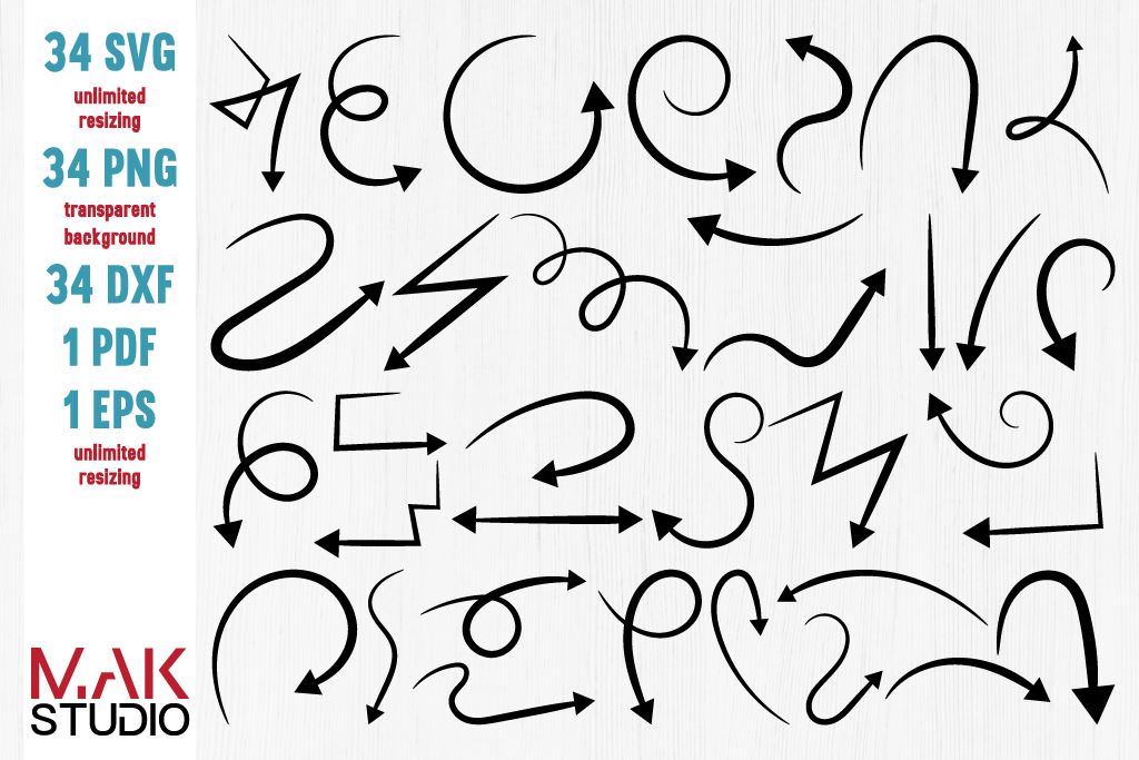 Doodles arrows bundle svg, Doodles arrows svg bundle, Arrows bundle svg ...