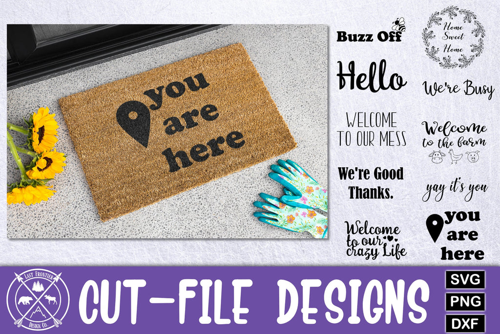 Doormat cut file bundle|Welcome Mat SVG - So Fontsy