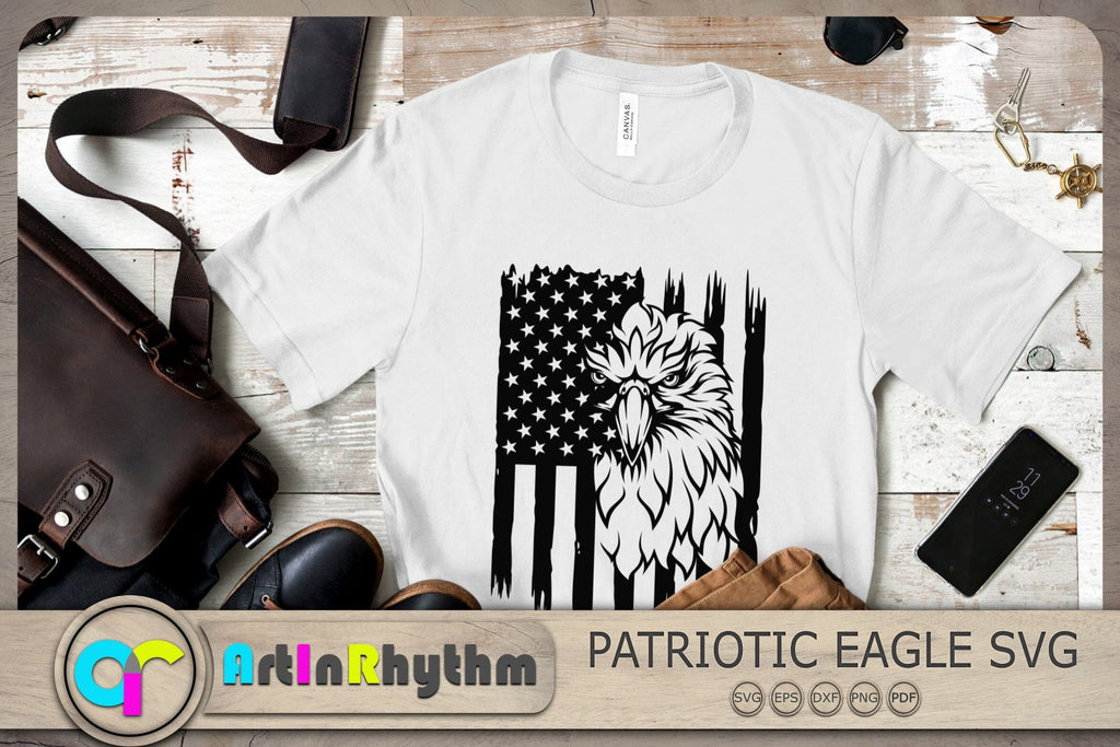 Eagle with American Flag Svg, 4th of July Svg, Eagle Head Svg ...