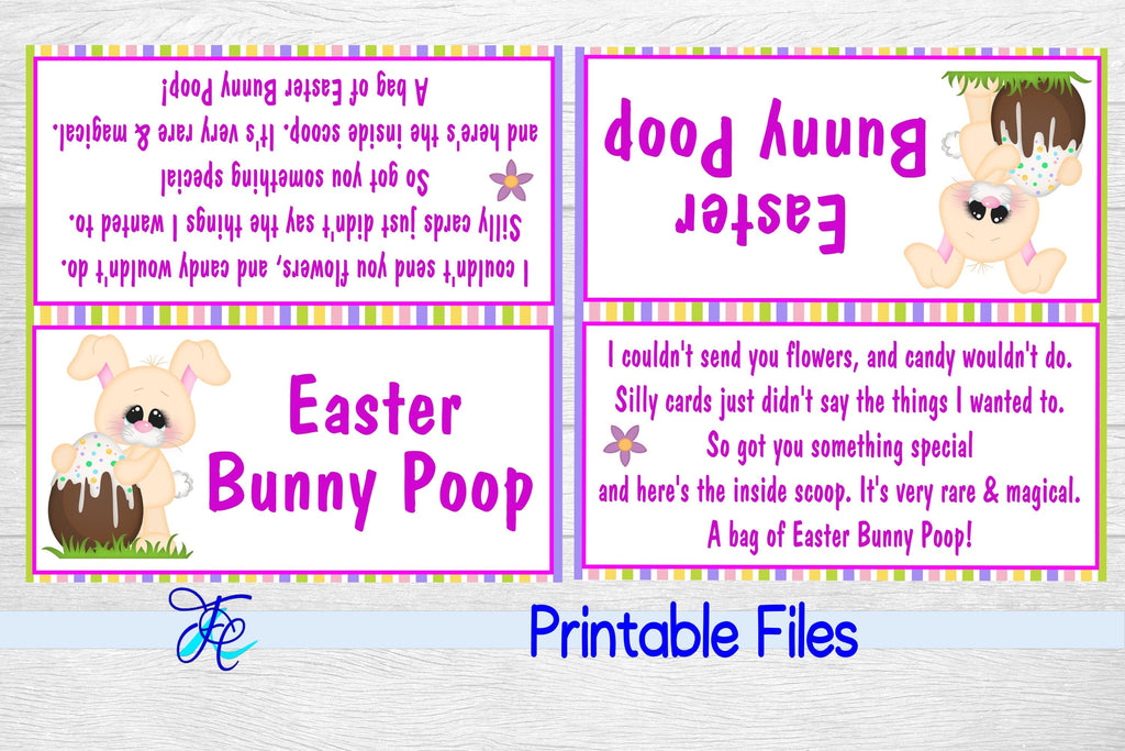 Easter Bunny Poop Bag Topper - So Fontsy