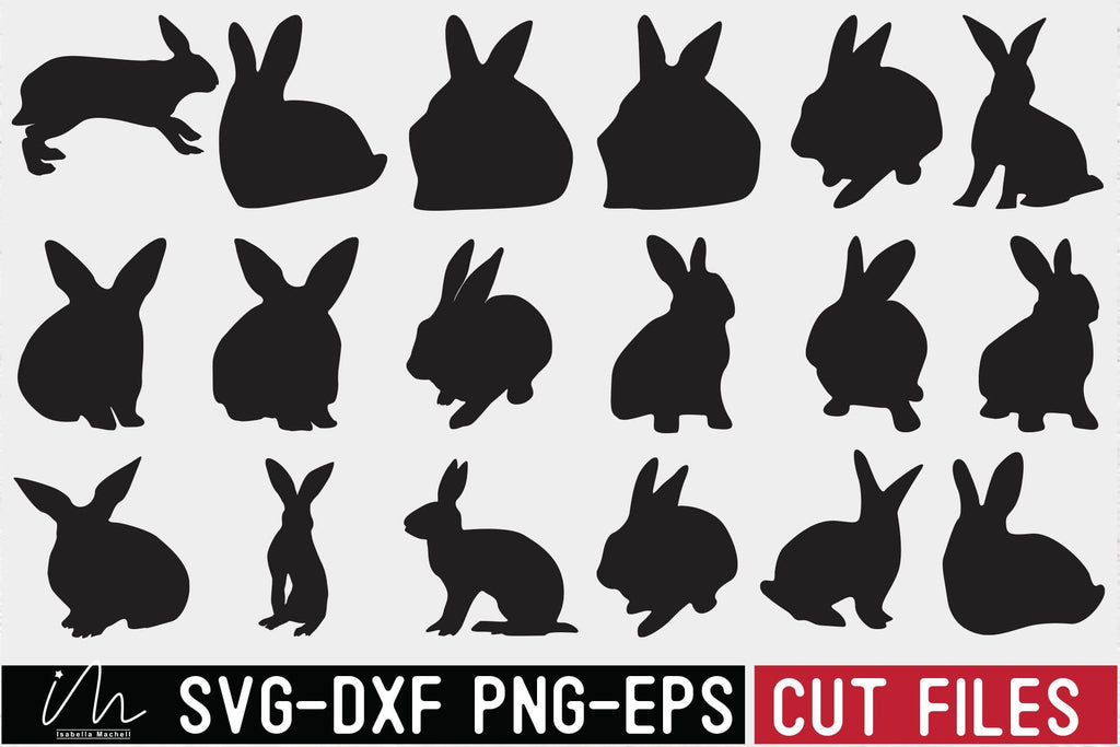 Easter Bunny Svg, Easter Svg, Rabbit Cut Files, Rabbit Svg, Rabbit clip ...