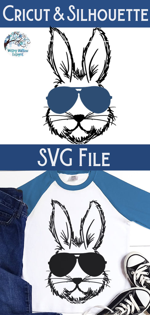 Easter Bunny with Sunglasses SVG - So Fontsy