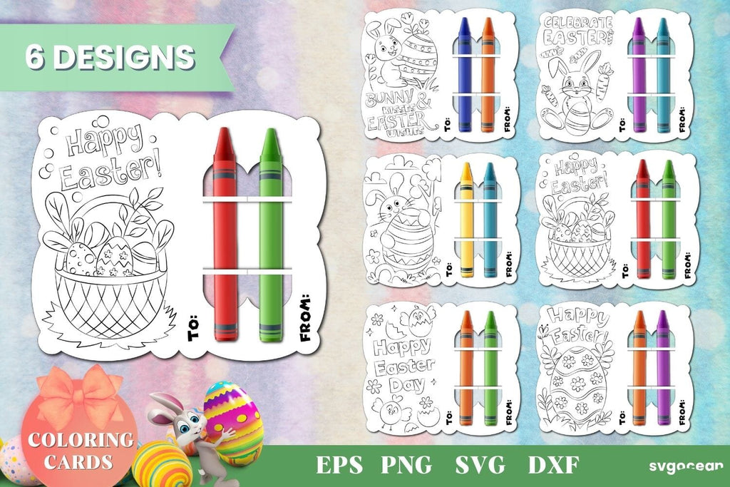 coloring card svg free