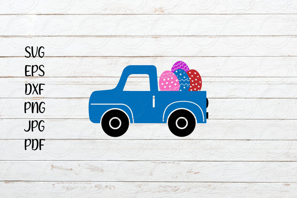 Easter Egg Car svg, Easter svg, Easter Car - So Fontsy