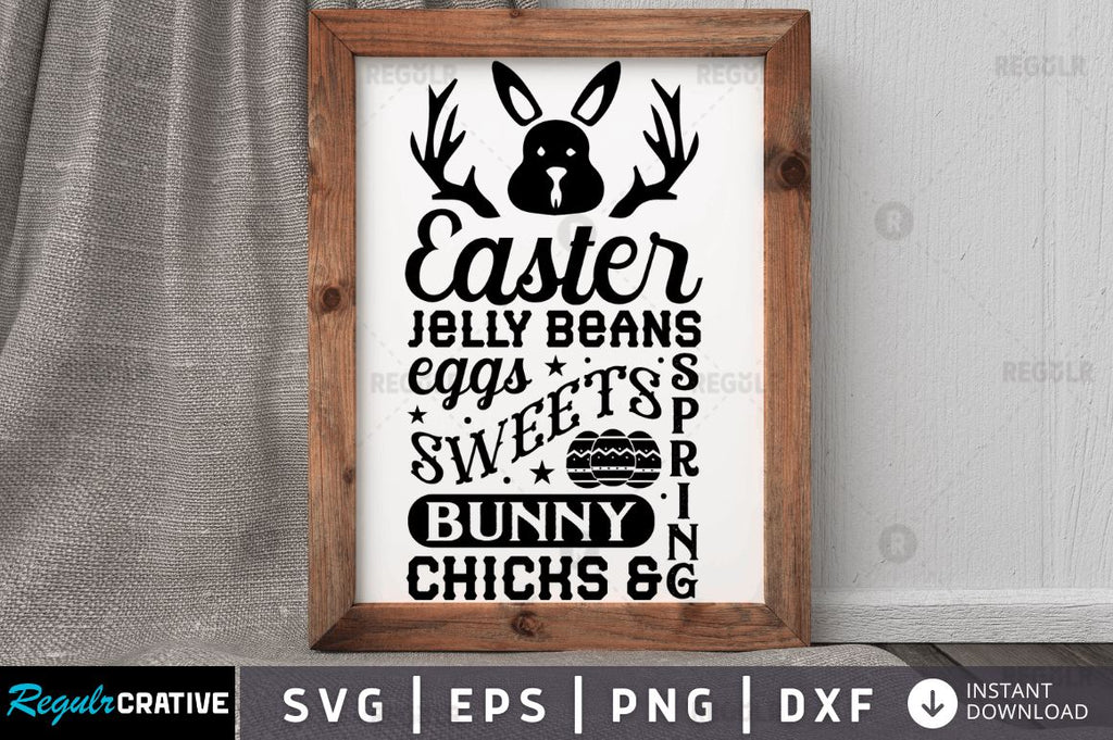 Easter jelly beans eggs sweets SVG - So Fontsy
