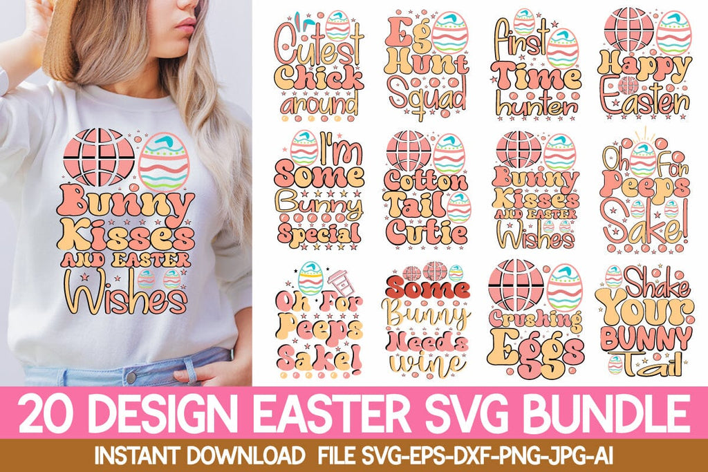 Easter svg bundle,Easter PNG Bundle, Bunny Svg, Spring Svg, Rainbow Svg, - So Fontsy