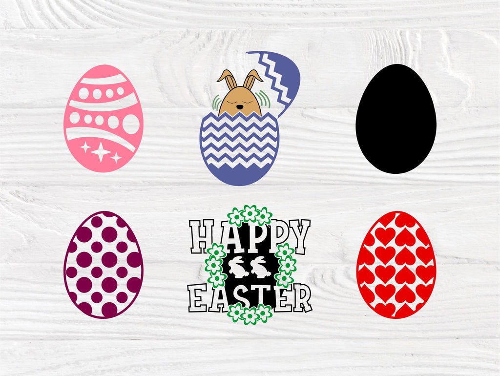Egg SVG Bundle | Easter Eggs Svg | Egg Monogram Svg | Egg Silhouette ...
